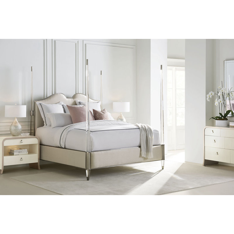 Caracole Classic The Post Is Clear Upholstered Bed | Perigold